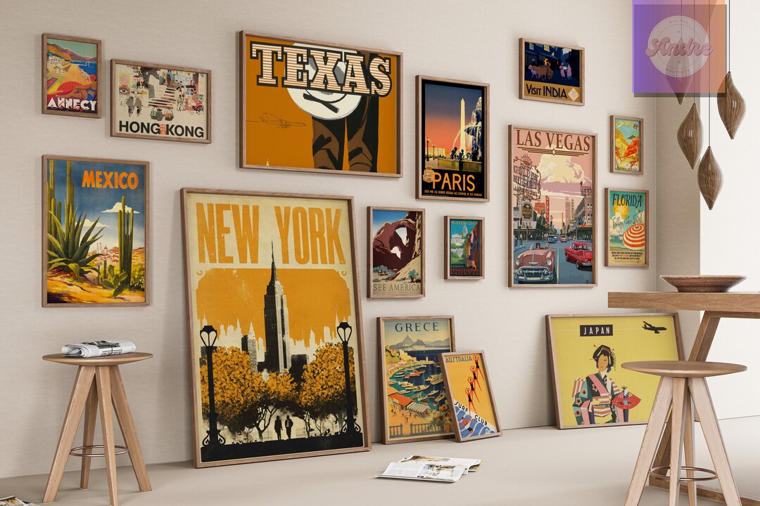 400 Travel Posters MEGA PACK World Travel Prints Digital - Etsy