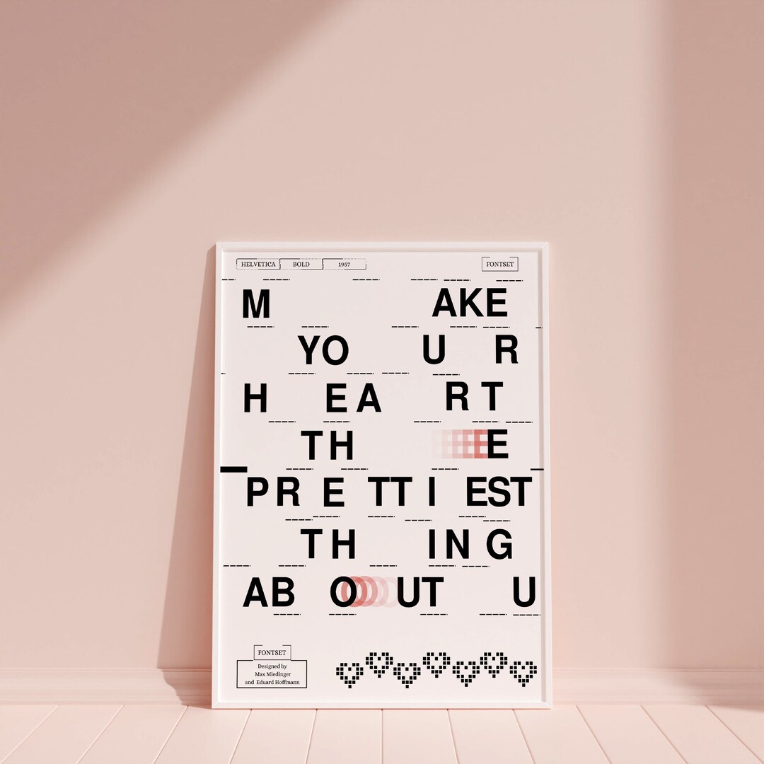 Trendy Quote Print, Typography Wall Art, Affirmation Poster, Aesthetic ...