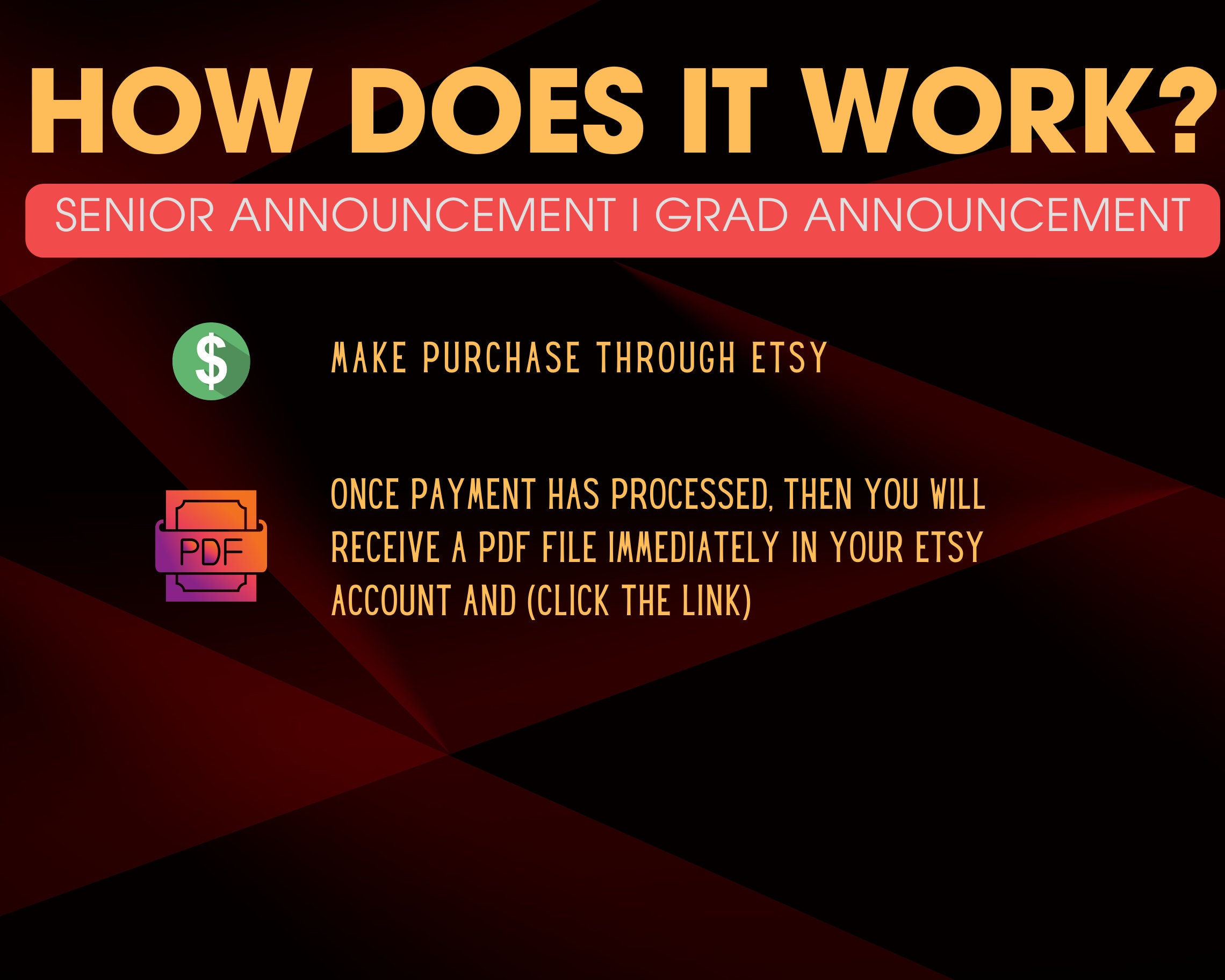 Senior Announcement, Class of 2024 Template, Graduation Party Template ...