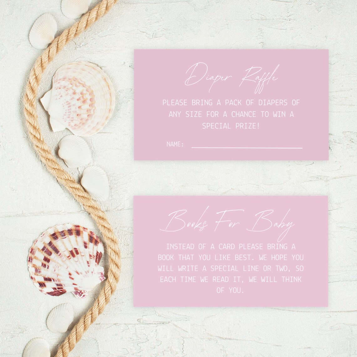 Sea You Soon Baby Shower Invitation Set | Nautical Seashell Printable ...