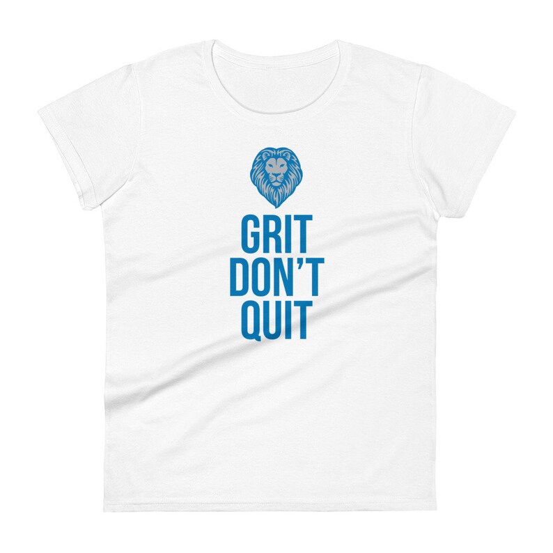 Women's Classic Fit Short Sleeve T-shirt - Detroit Lions Grit Don't ...