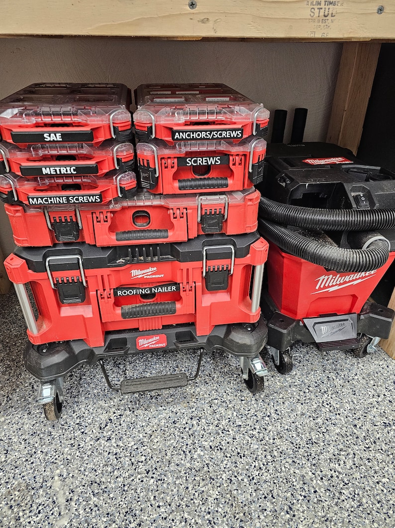 Packout Organizer Labels - 4" Hinged Handles - - Etsy