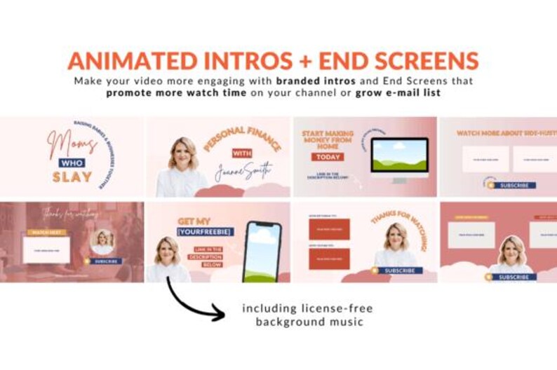 Youtube Branding Kit With Tutorial Editable in Canva Intro Youtube ...