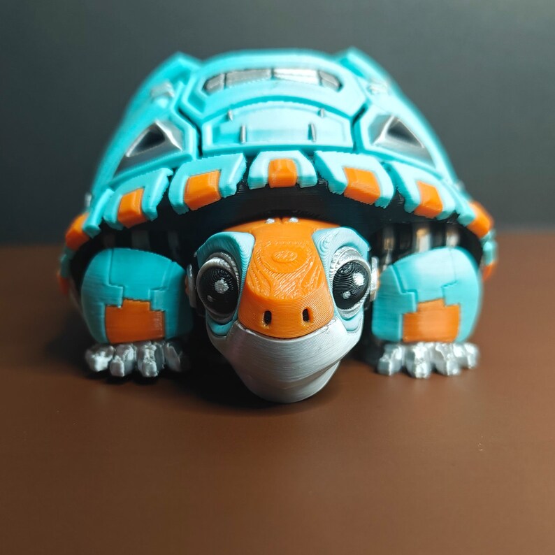 Robo Tortoise Figurine - Etsy