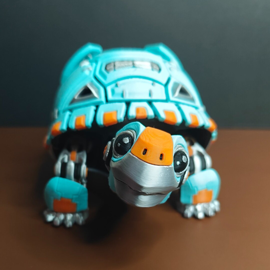 Robo Tortoise Figurine - Etsy