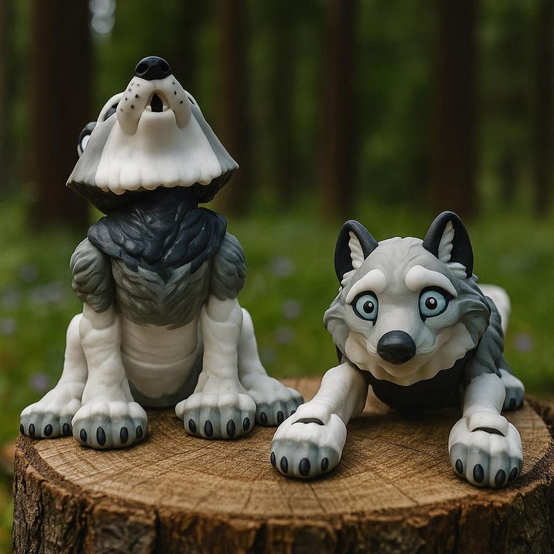 Wolf Figurine - Etsy
