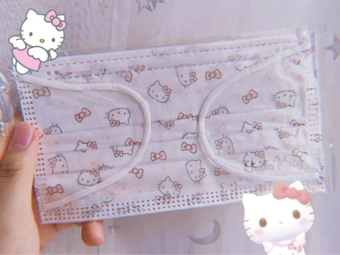 Hello Kitty Miniso Face Mask Covering | Adult Sizes | Kawaii | Cute - Etsy