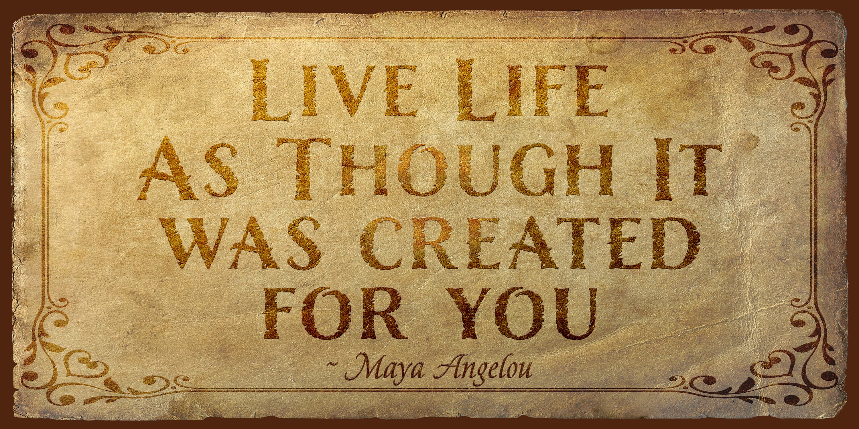 Maya Angelou Quote on Rustic Wall Canvas: Inspiring Decor for Your Home ...