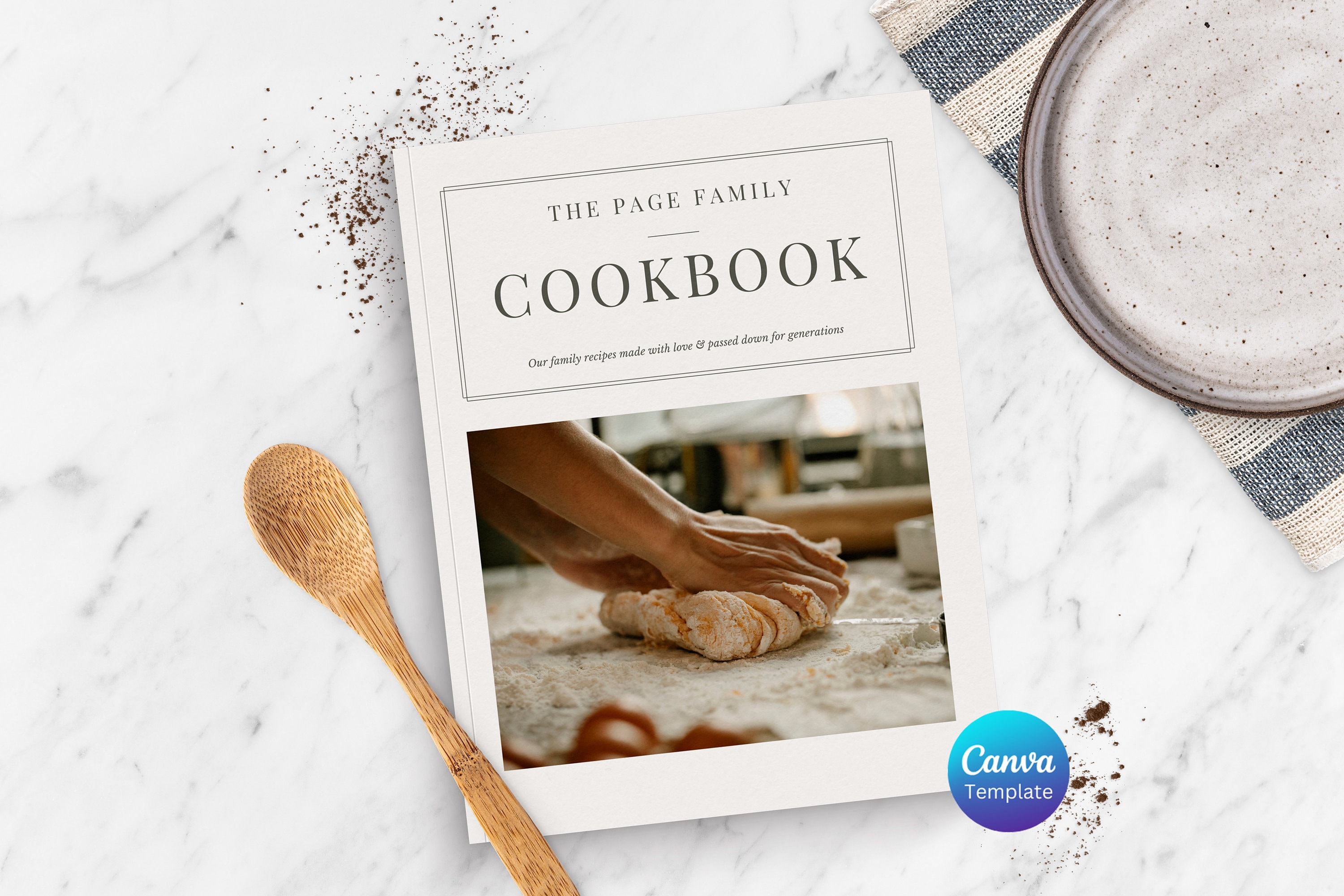 38 Page Cookbook Canva Template - Professional License - Etsy