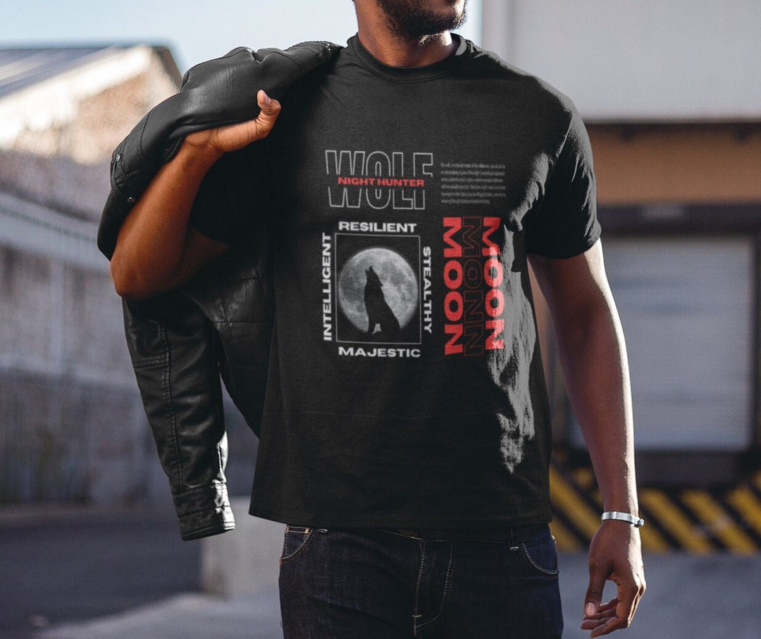 Wolf Shirt Spirit Animal Night Shirt, Wolf Moon, Wolf Lover Gift Wolf ...