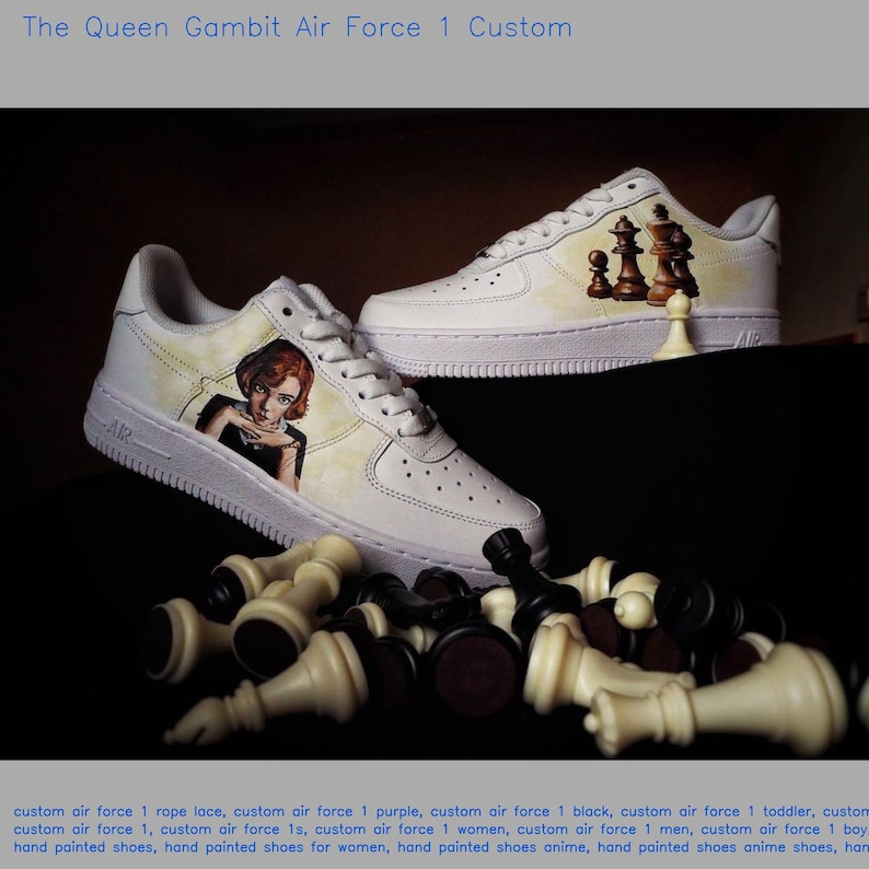 Buy Now: Luxetsy.com/et-0220 the Queen Gambit Air Force 1 Custom Custom ...