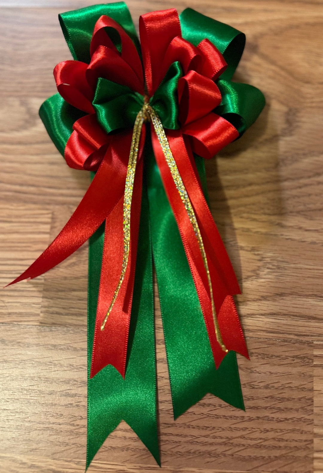 Christmas Gift Ribbon Bow - Etsy