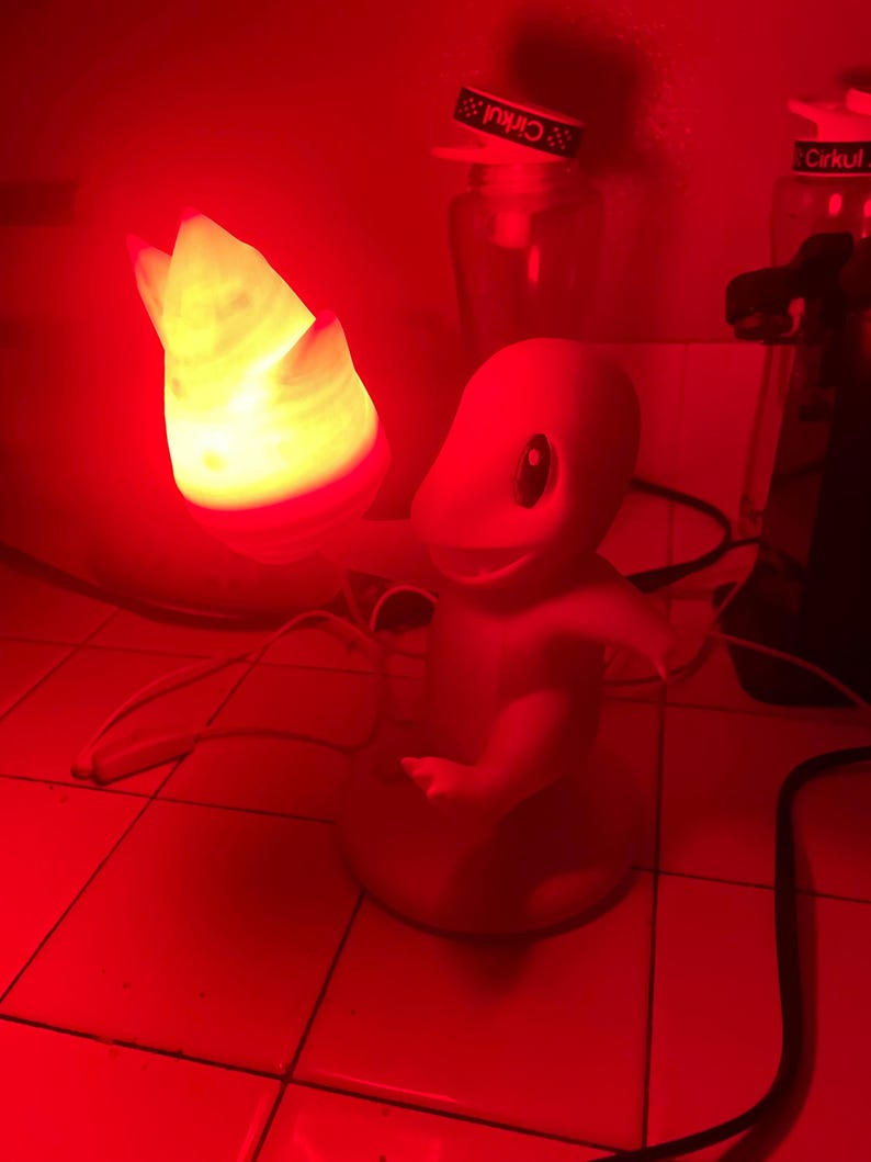3D Printed Charmander Lamp - Etsy