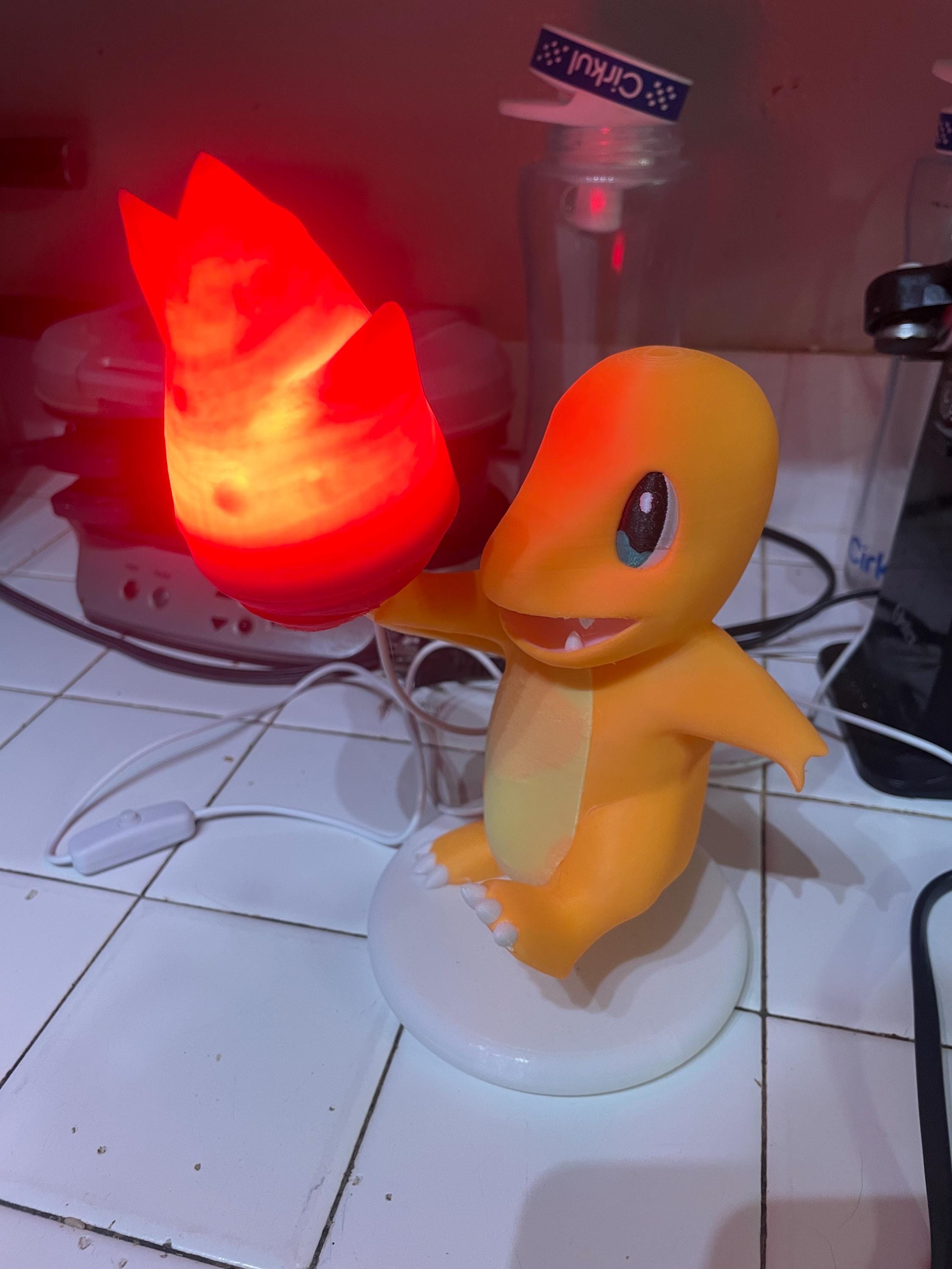 3D Printed Charmander Lamp - Etsy