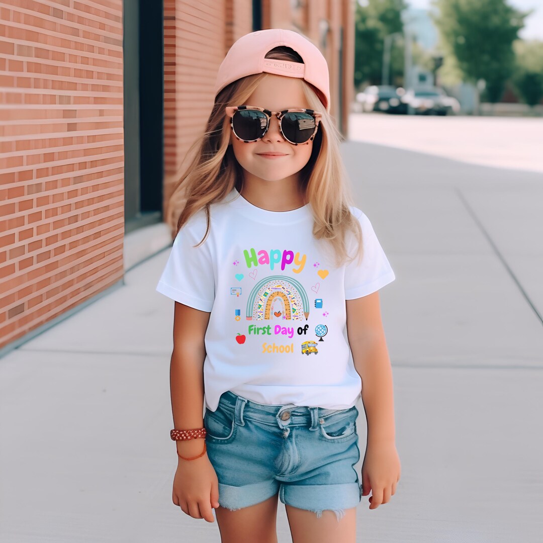 Cute School Shirt for Kids, Back to School T-shirt, First Day of School ...