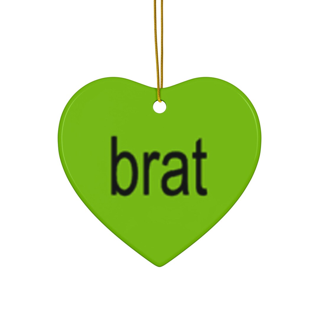 Brat Ornament, Charlie Xcx Ornament, Trendy Gen Z Ornament, Brat Gift ...