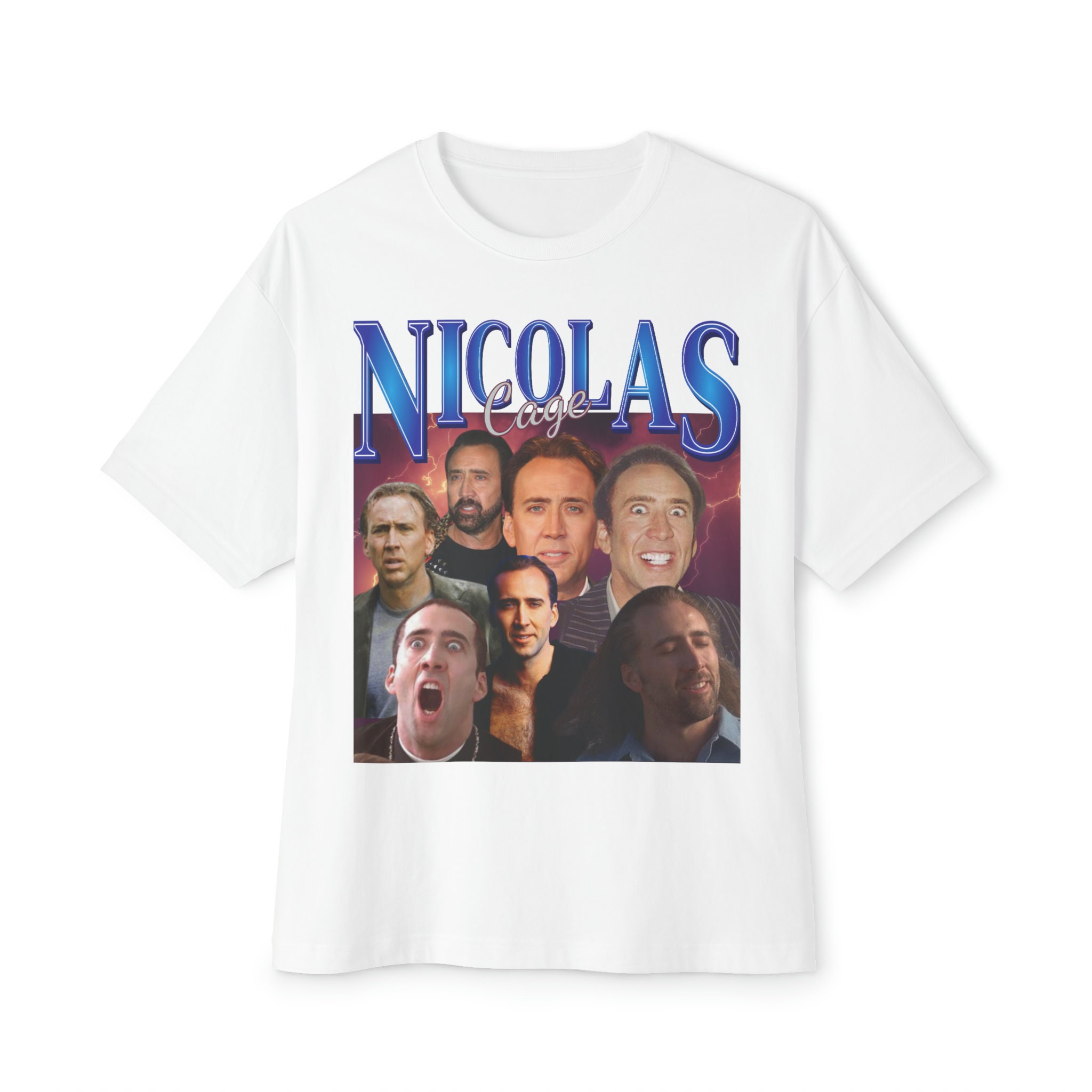Nicolas Cage 90's Bootleg Rap Shirt, Nick Cage Parody Shirt, Nic Cage ...