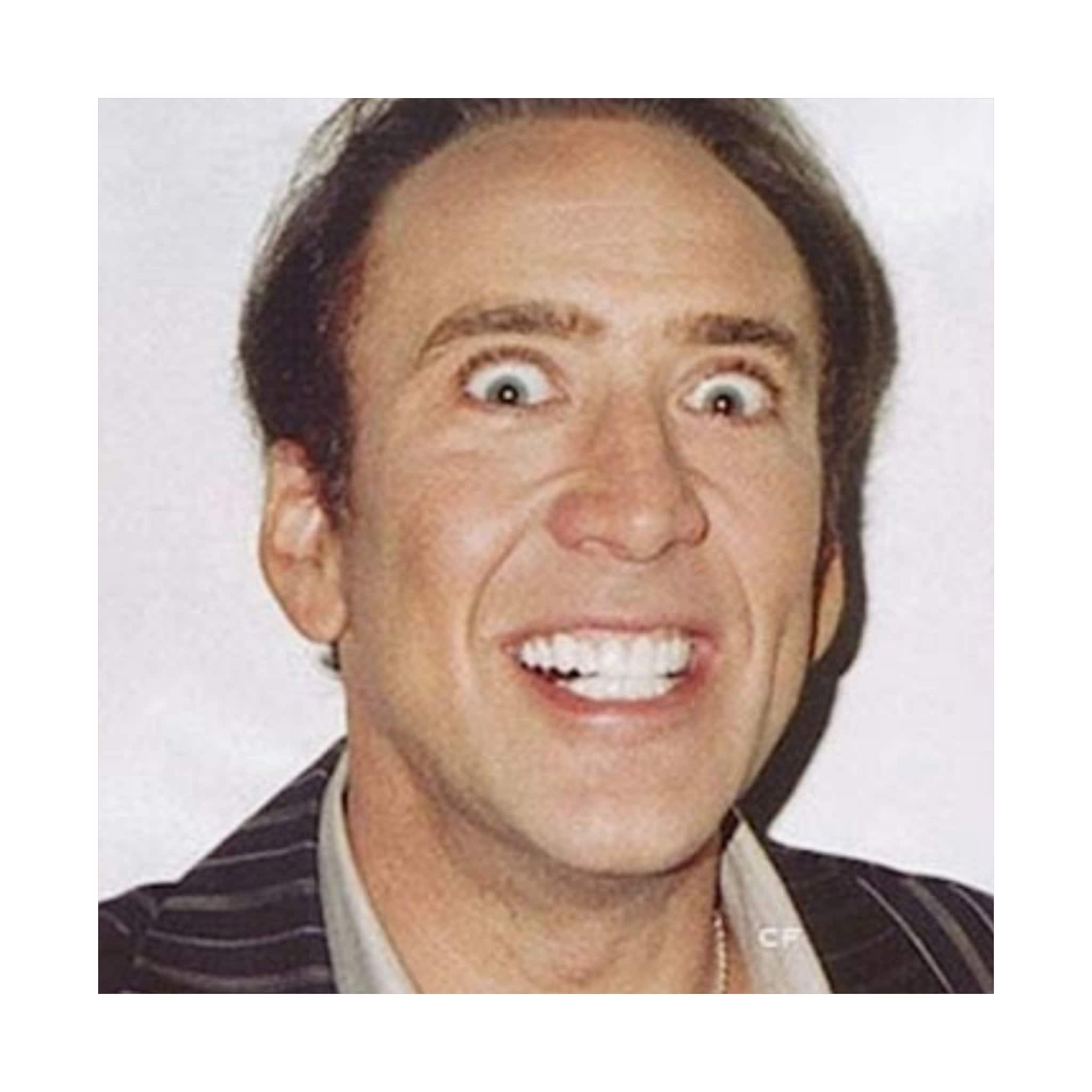 Nic Cage Poster, Nick Cage Face, Nicolas Cage Gift, Nicholas Cage Funny ...