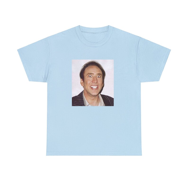 Nic Cage Crazy Face Shirt, Nick Cage Face, Nicolas Cage Gift, Nicholas ...