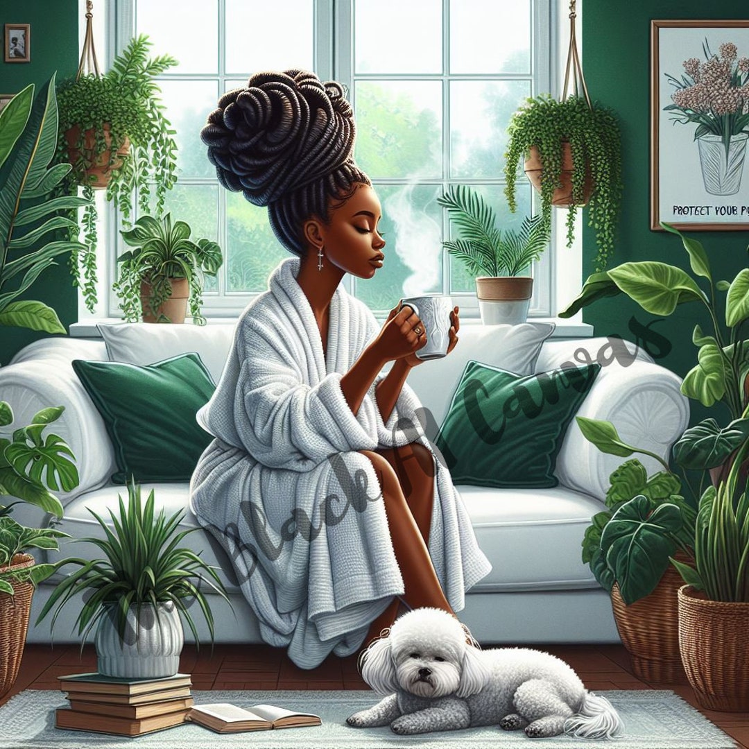 Peaceful Art Plant Lover Gift Ideas Wall Art Wall Decor Plant Nursery ...