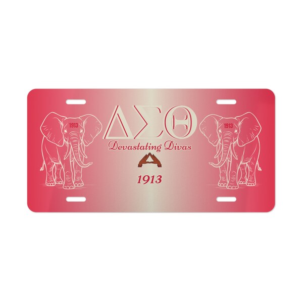 Delta Sigma Theta Sorority License Plate - Etsy