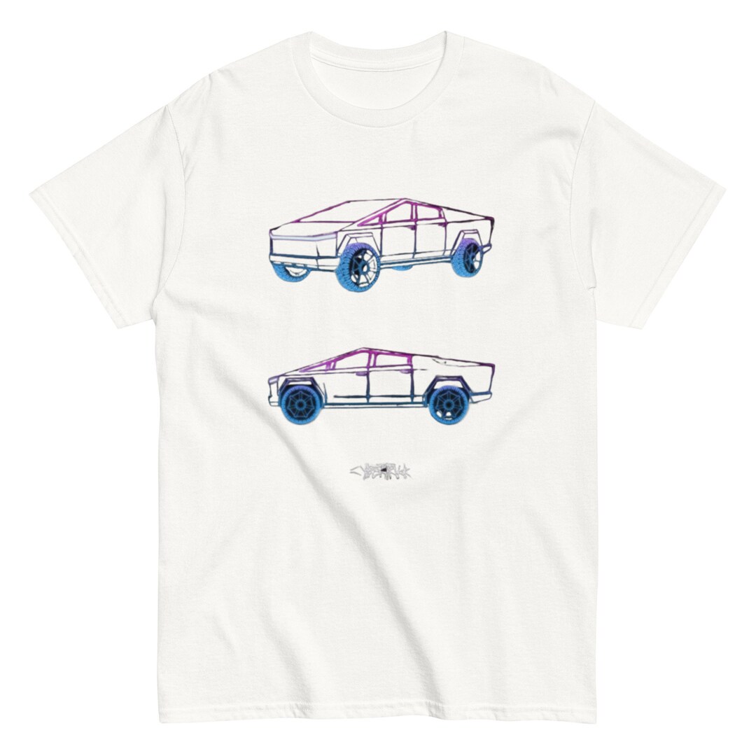 Introducing the Cybertruck Tee: Unleash Your Inner Futurist - Etsy