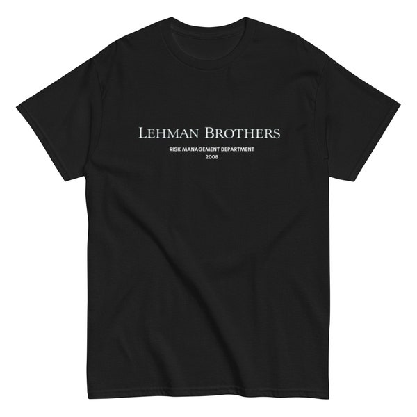 Lehman Brothers Risk Management Shirt - Etsy