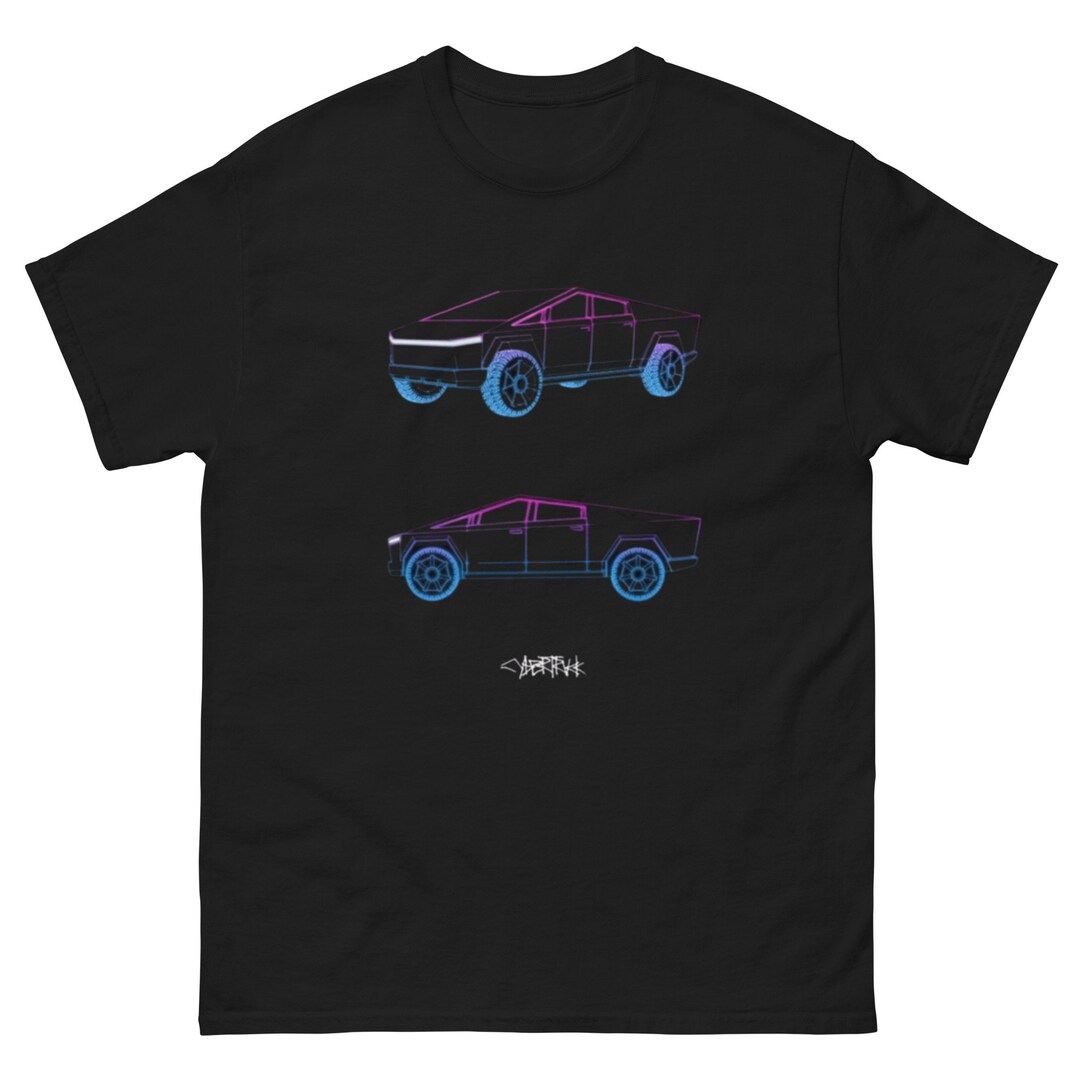 Introducing the Cybertruck Tee: Unleash Your Inner Futurist - Etsy