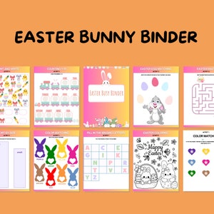 Easter Bunny Binder Full of Fun and Educational Activities. - Etsy