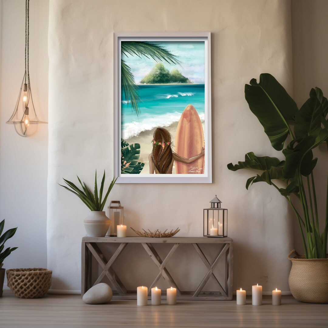 Hidden Cove Tropical Art, Large Art Print 24x36in / 61x91.5 Cm - Etsy