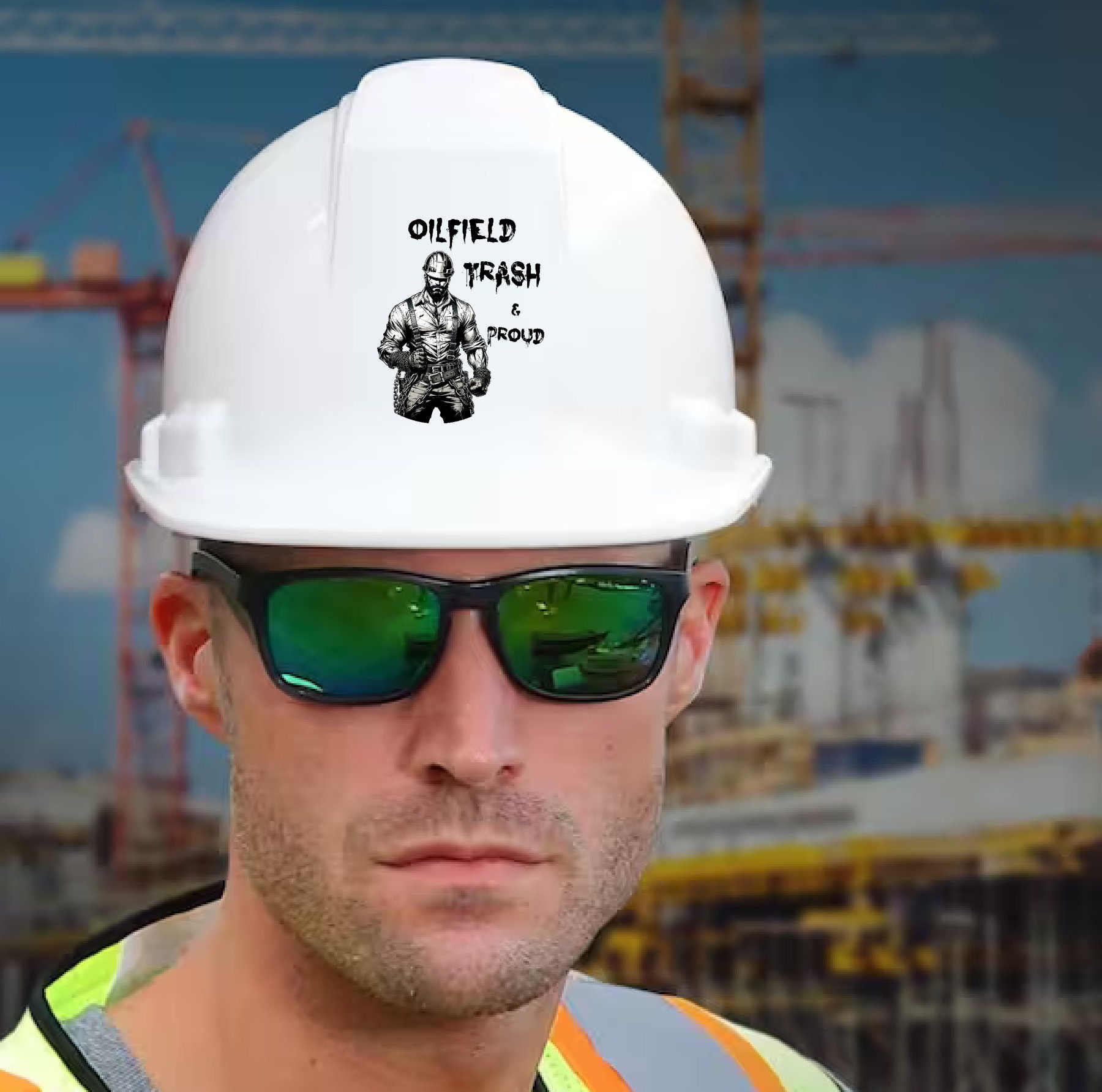 Oilfield Trash Hard Hat Sticker: Waterproof Vinyl Decal - Etsy