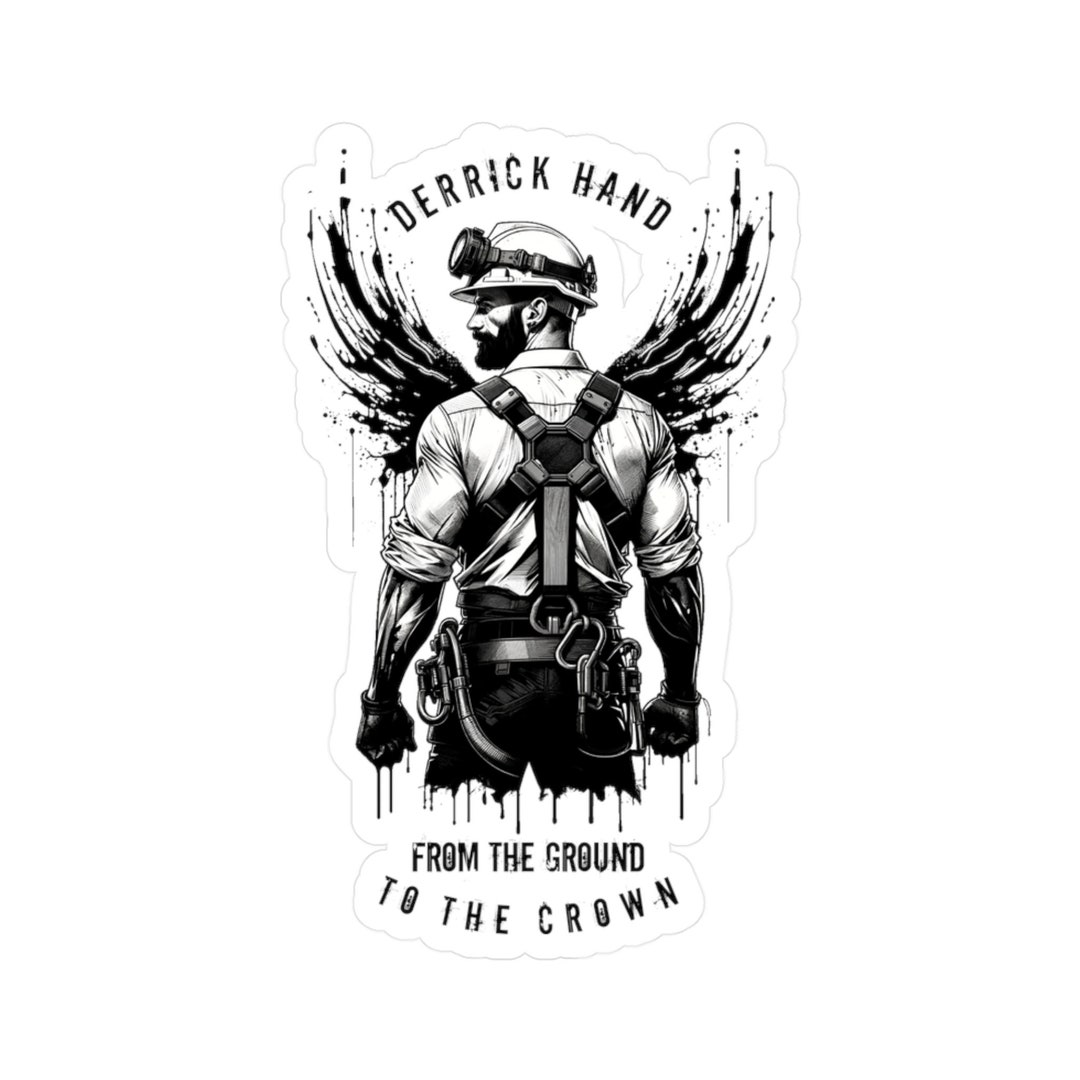 Roughneck Oilfield Drilling Derrick Hand Crown Vinyl Outdoor Waterproof ...