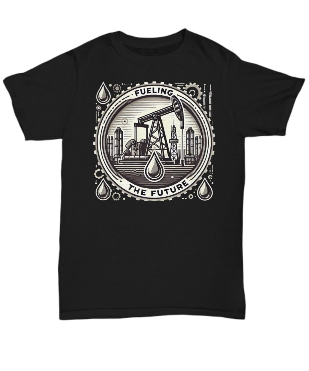 Oilfield Pictures Shirt: Fueling the Future Graphic Tee - Etsy