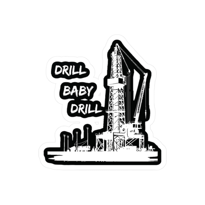 Drill Baby White Hard Hat Sticker, Roughneck Way, Oilfield Stickers ...