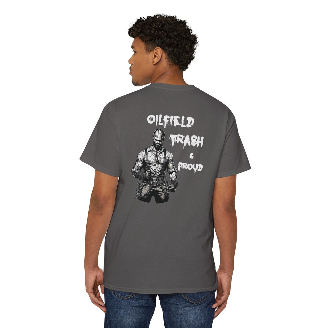 Oilfield Trash T-shirt: Roughneck Gift, US Cotton Pocket Tee - Etsy