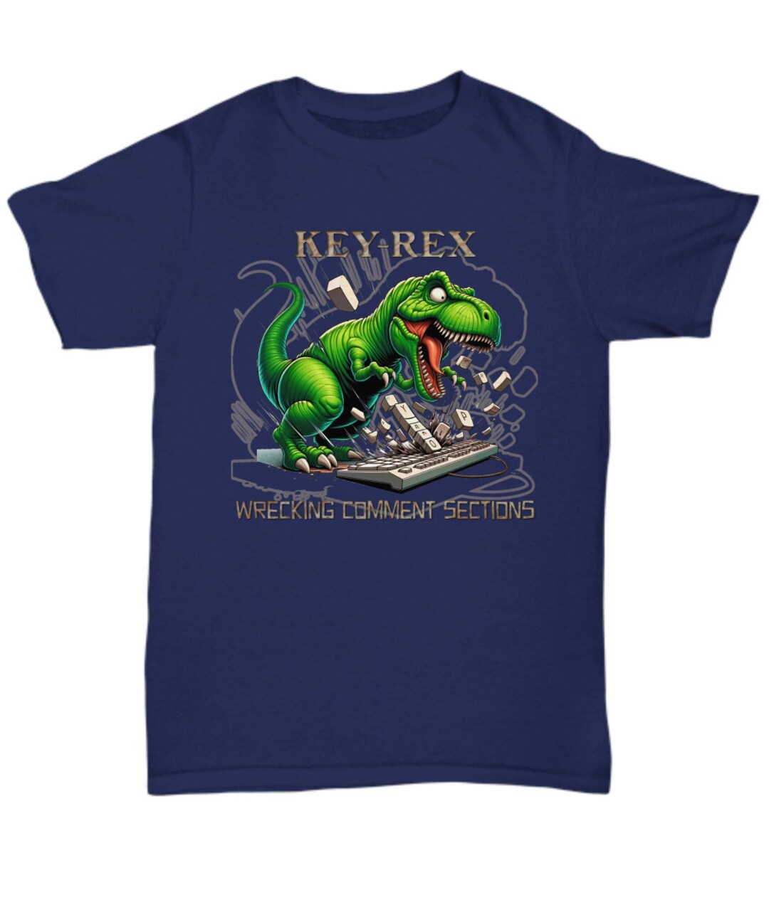 Keyrex Dinosaur T-shirt: Funny Meme, Keyboard Warrior - Etsy