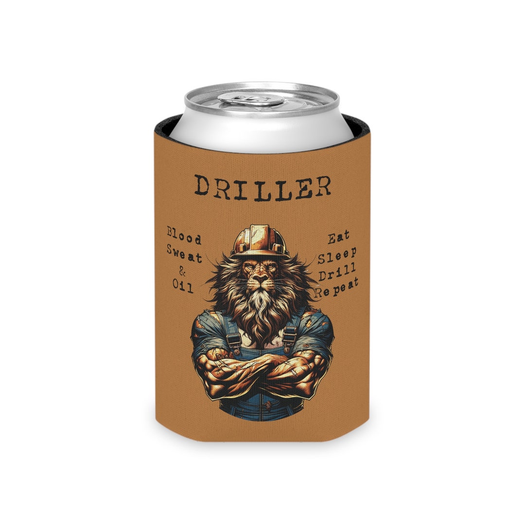 Roughneck Way Oilfield Oil Drilling Rig Driller Esdr Beer Soda Can Cozy ...