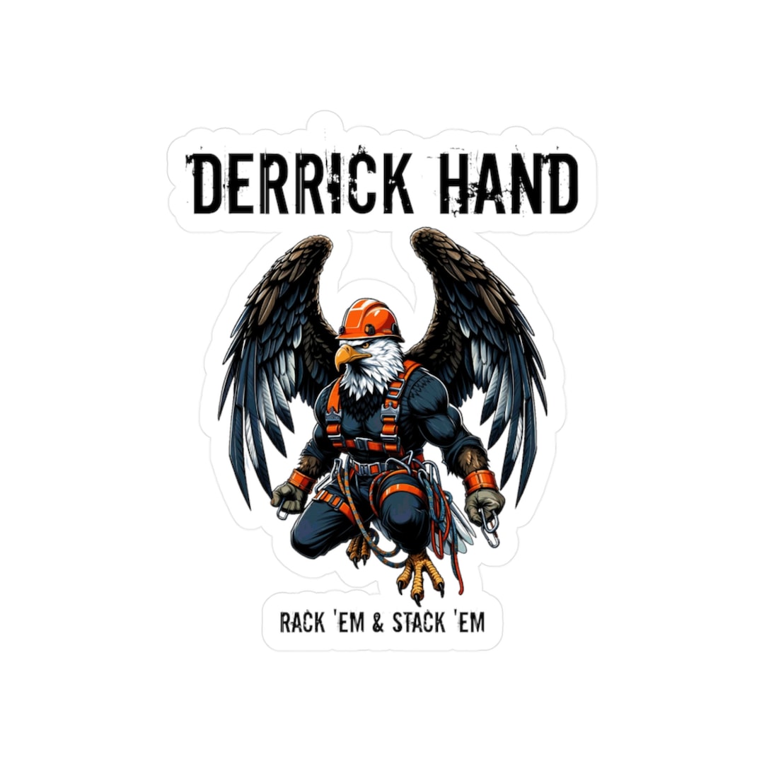 Derrick Hand Hard Hat Sticker, Roughneck Way, Oilfield Sticker ...