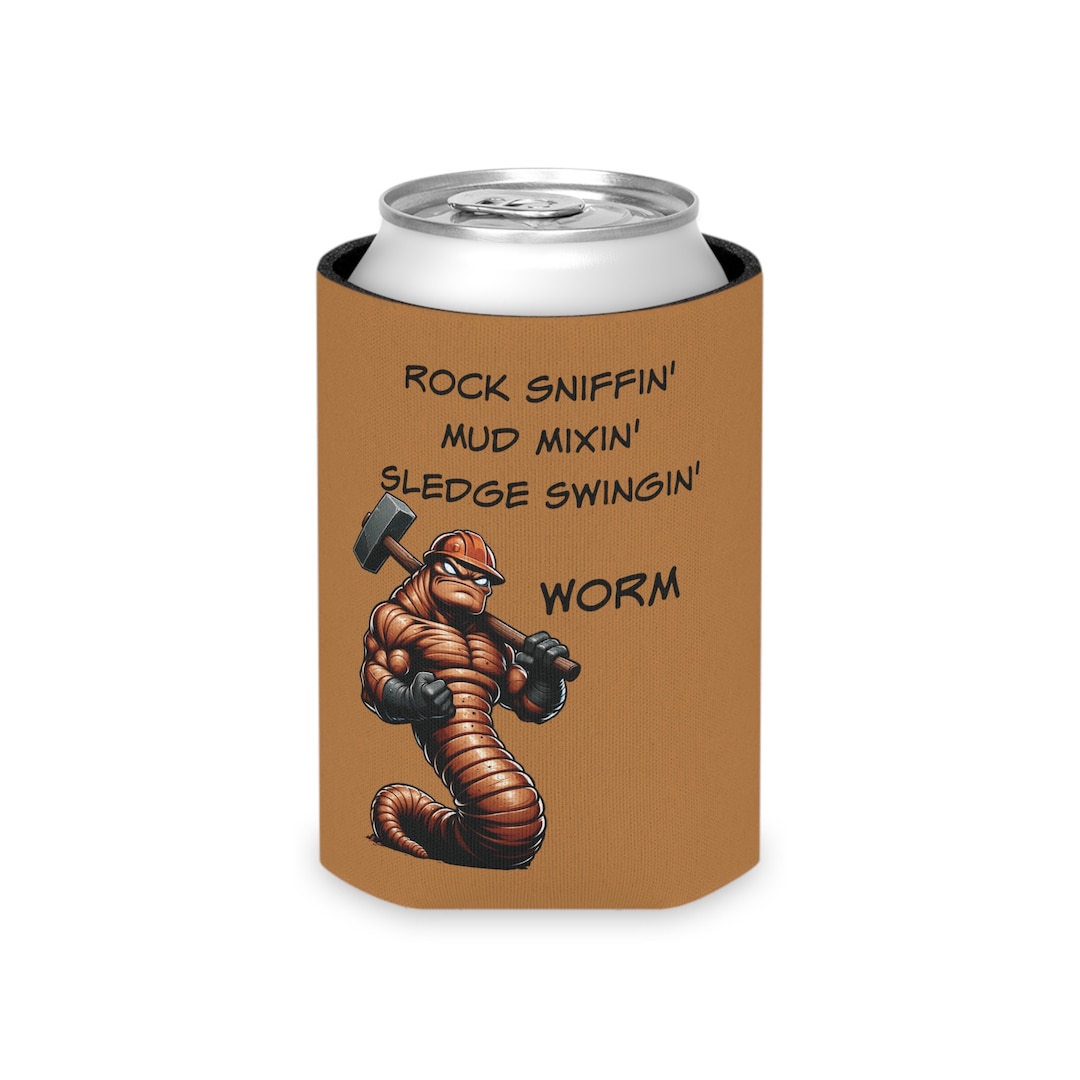 Roughneck Way Oilfield Oil Drilling Rig Worm Hand Sniff Beer Soda Pop ...