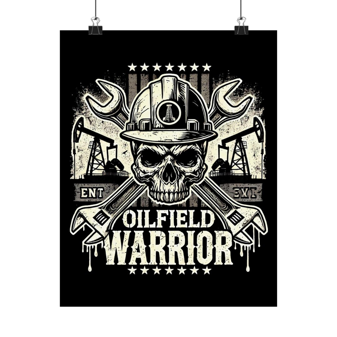 Oilfield Warrior Poster: Roughneck Wall Art - Etsy
