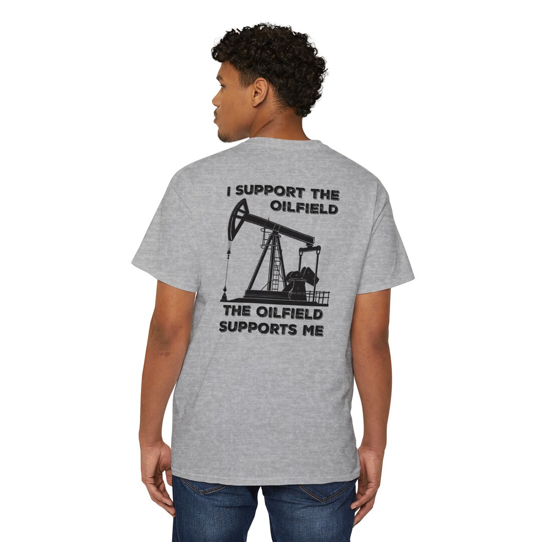 Oilfield Support Pocket Shirt: Roughneck Gift, US Cotton Tee - Etsy
