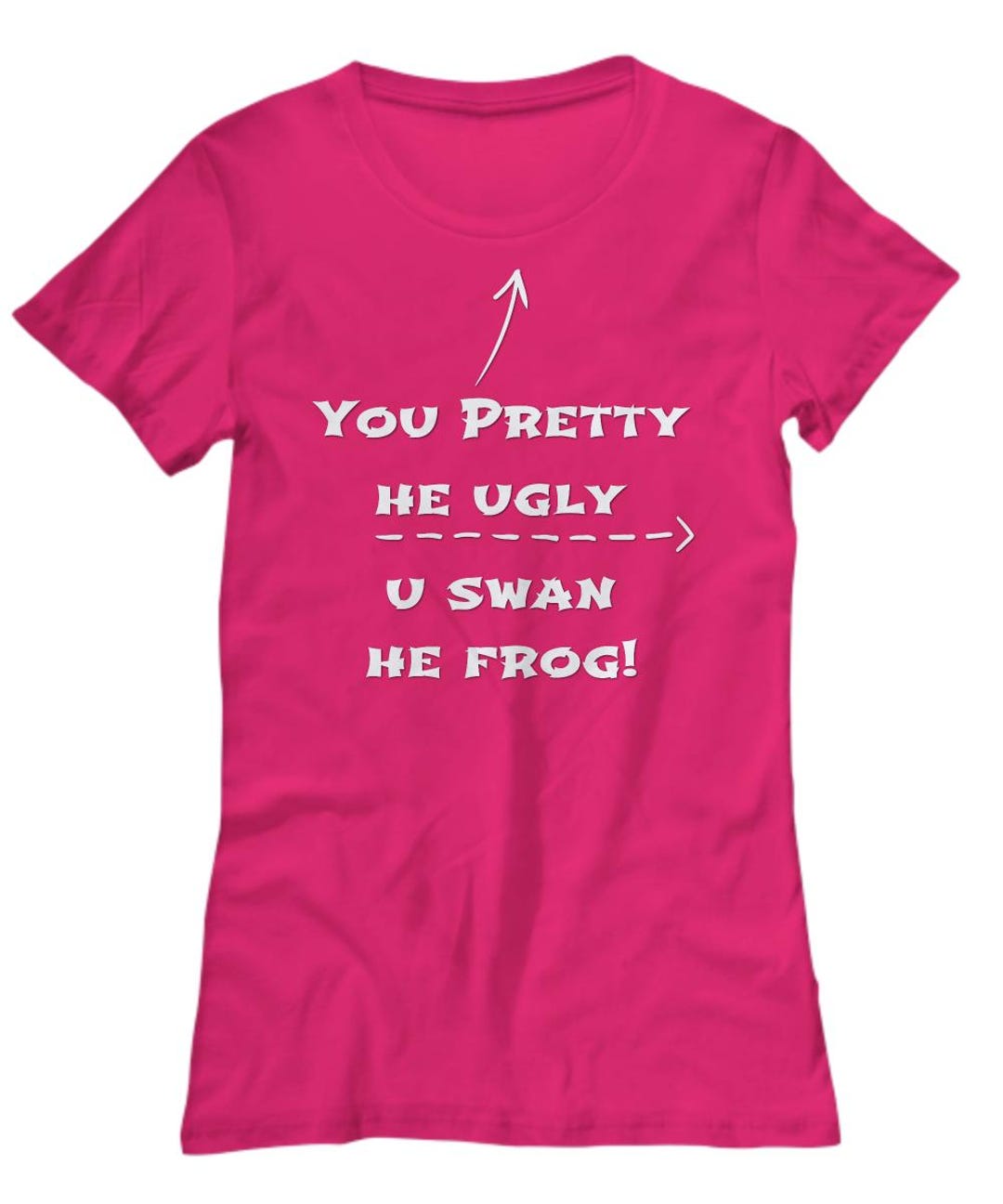 You Pretty He Ugly Meme Shirt: Funny Swan Frog Tee - Etsy