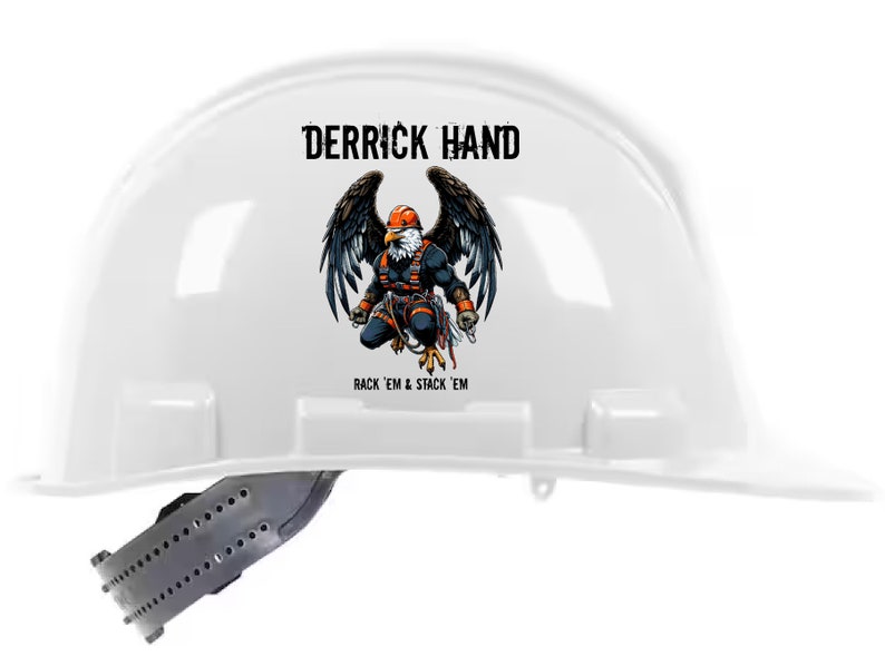 Derrick Hand Hard Hat Sticker: Oilfield Roughneck Vinyl Decal - Etsy