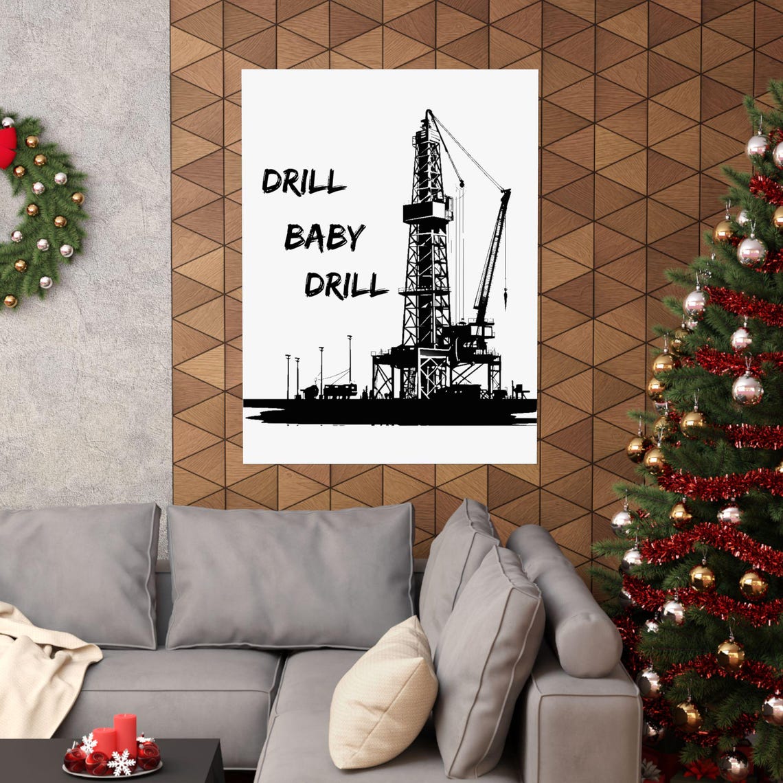 Drill Baby Drill Poster: Oilfield Wall Art - Etsy