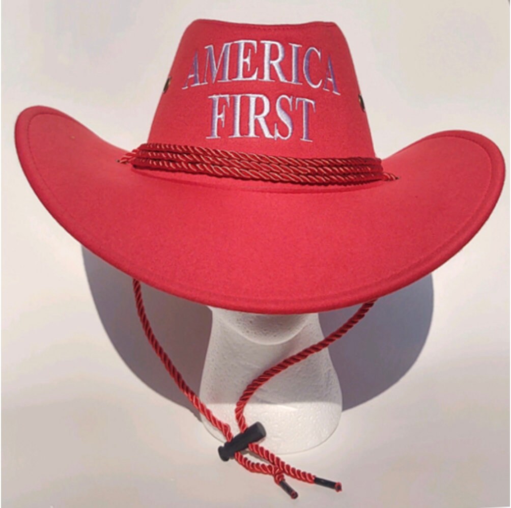 America First Cowboy Hat Available in Pink or Red - Etsy