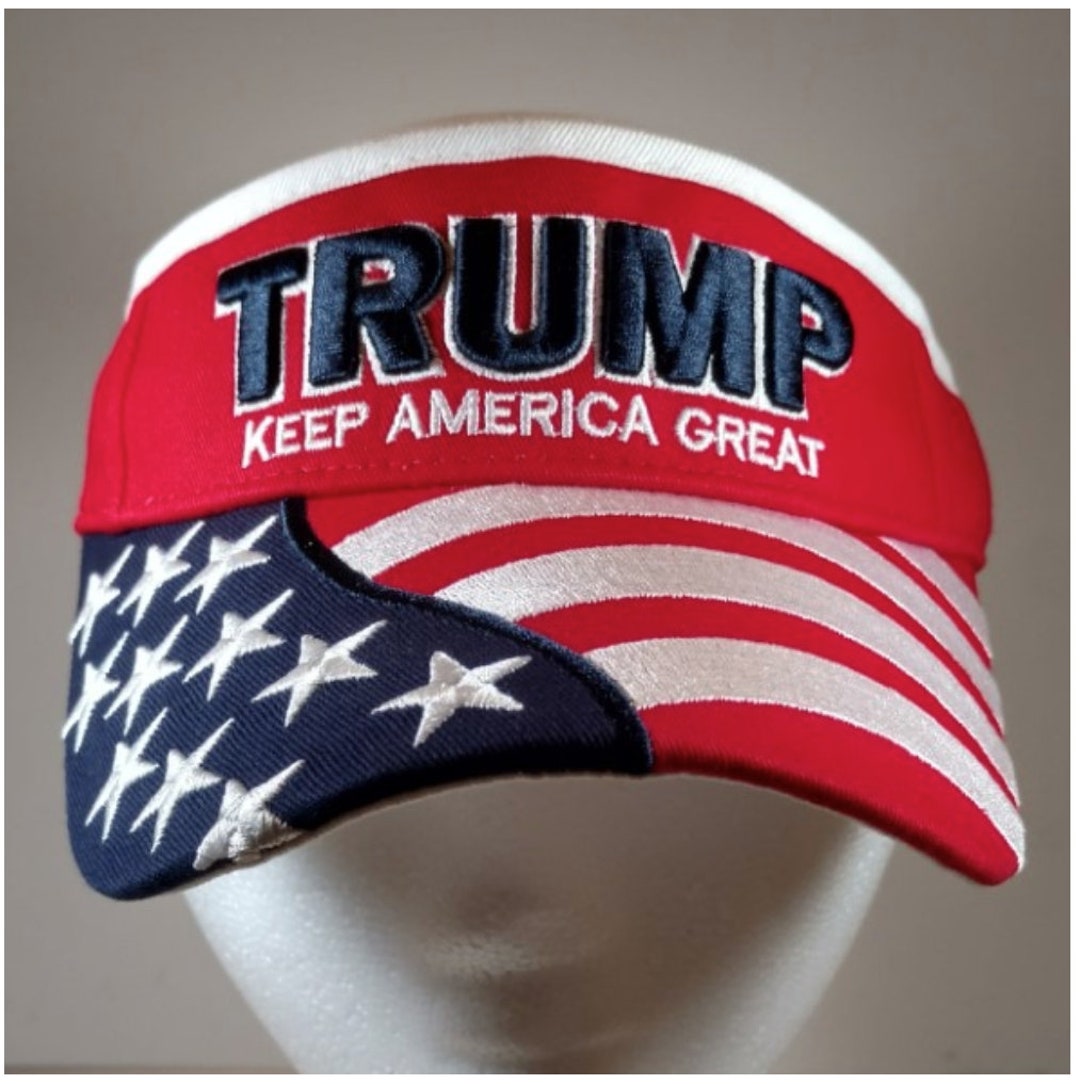 Trump "keep America Great" American Flag Visor - Etsy
