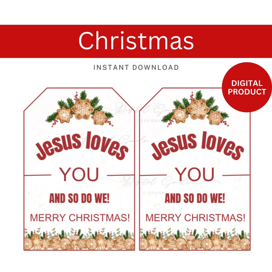 Jesus Loves You and so Do We Merry Christmas Christian Christmas Gift ...