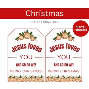 Jesus Loves You and so Do We Merry Christmas Christian Christmas Gift ...