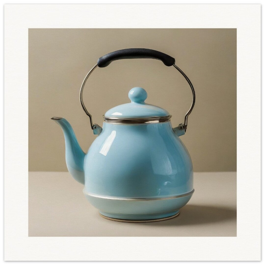 Fine Art Baker Print, Blue Tea Kettle, a Beautiful Museum Quality Fine ...