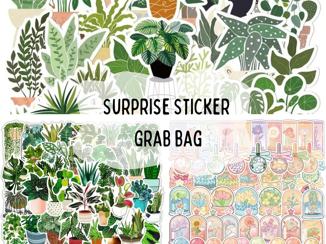 Cute Surprise Sticker Grab Bag | Assorted Sticker Pack | Mystery Grab ...